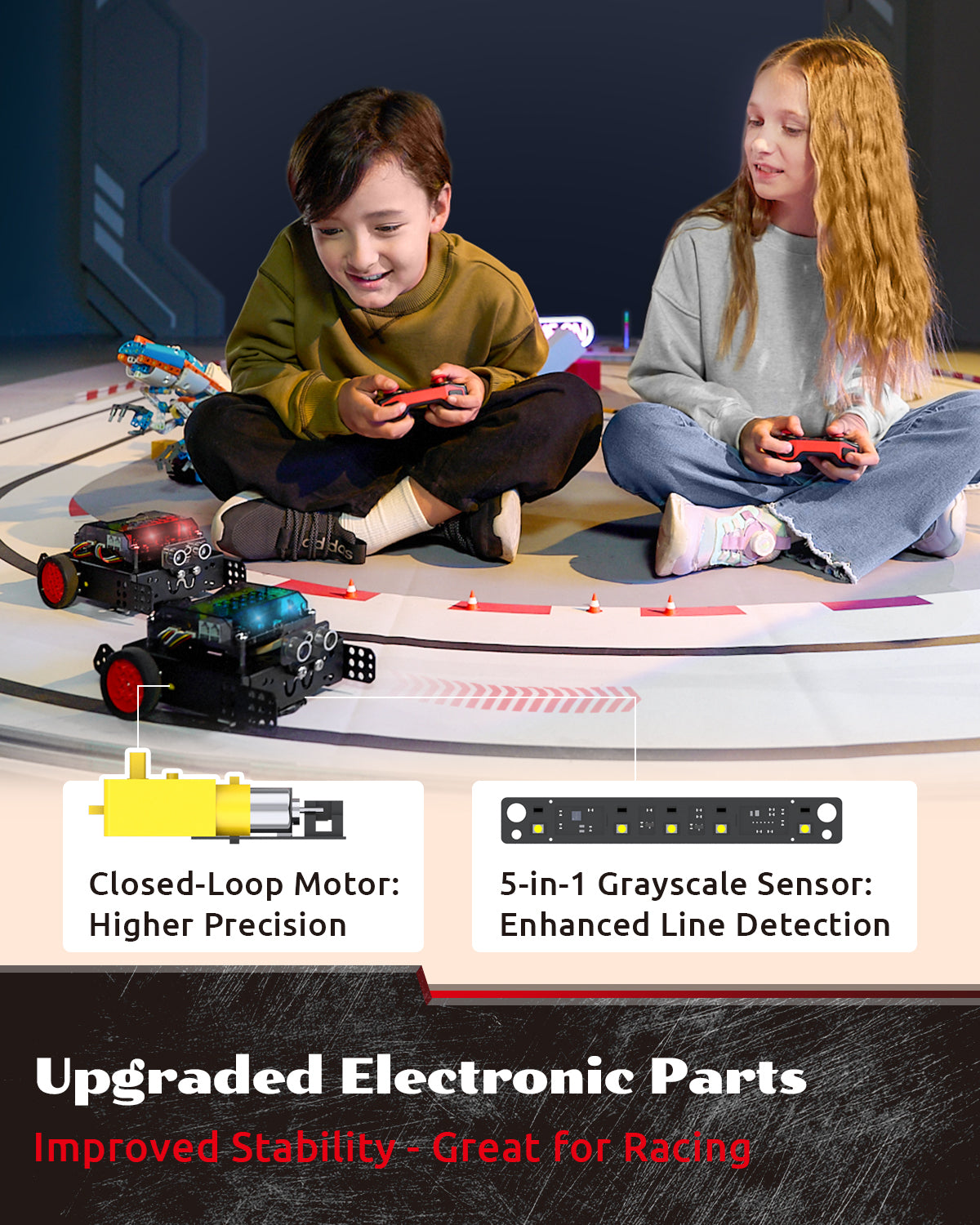 WhalesBot Rocky｜Educational Coding Robot Car Kit 【APP & PC Coding】